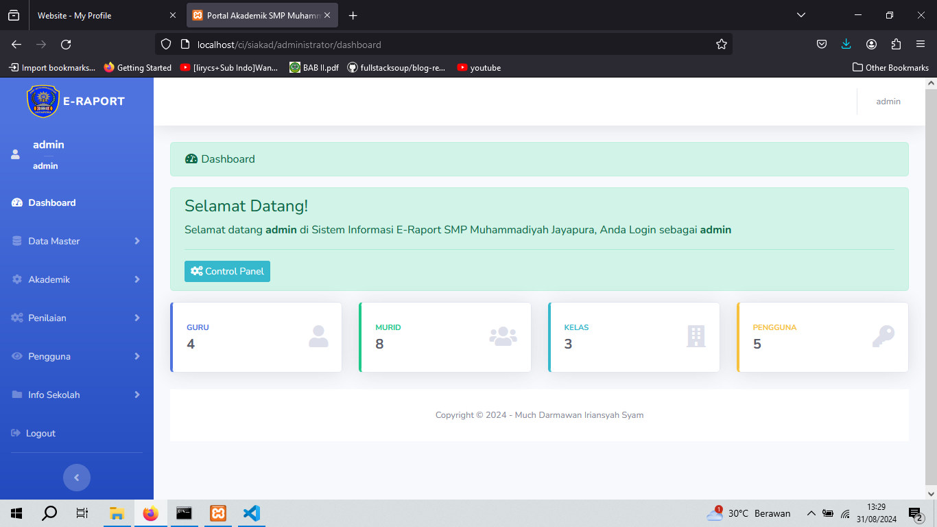 Website - My Profile